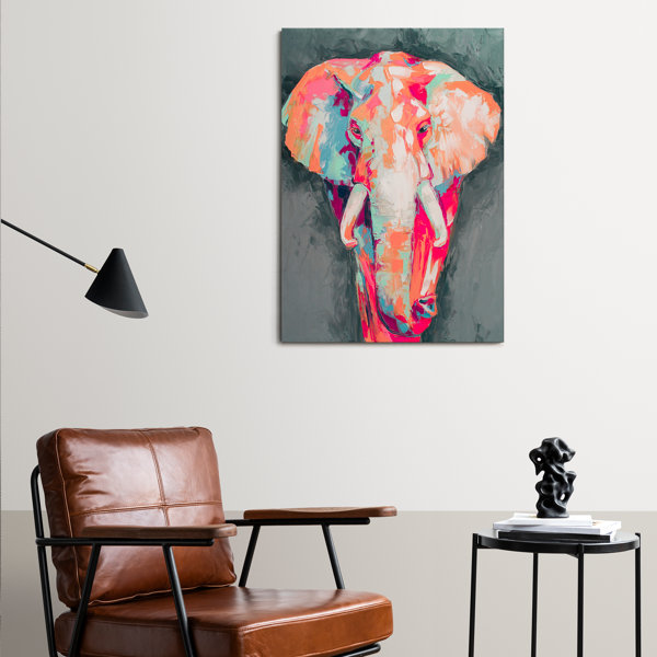 BohoLiving Der weise Elefant - Kunstdrucke auf Leinwand - Wrapped Canvas | Wayfair.de